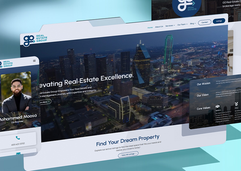 Go Real Estate Website - Pixen Studio